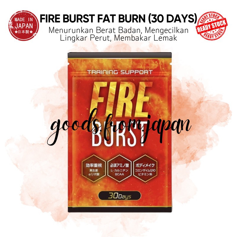 Jual Fire Burst Fat Burn (30 days) Original Jepang, Suplemen Olahraga ...