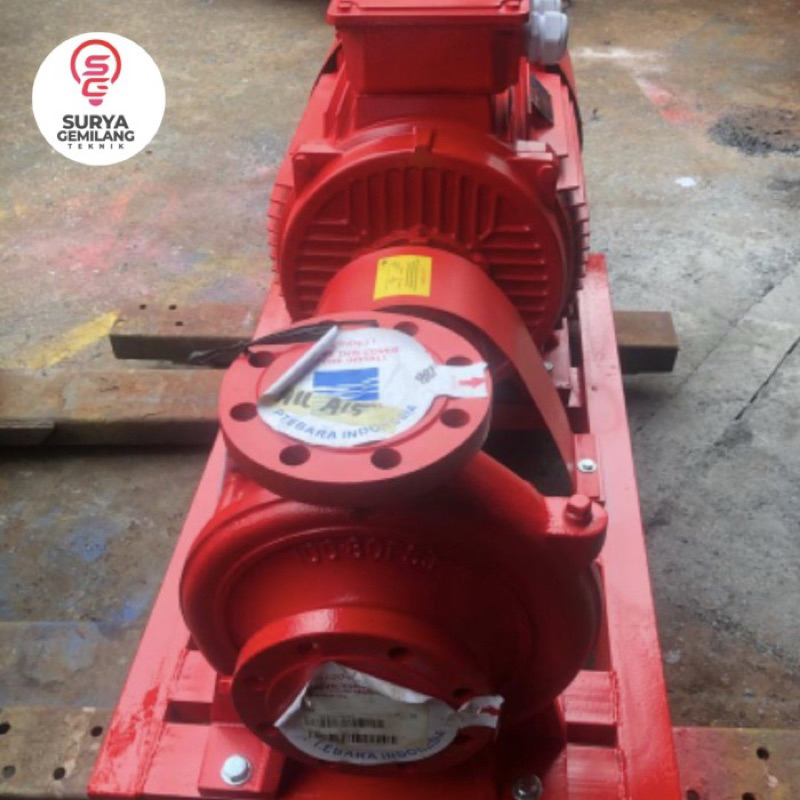 Jual Pompa Transfer Centrifugal Ebara 100x80FSJA Motor 37kw 45Hp 380V ...