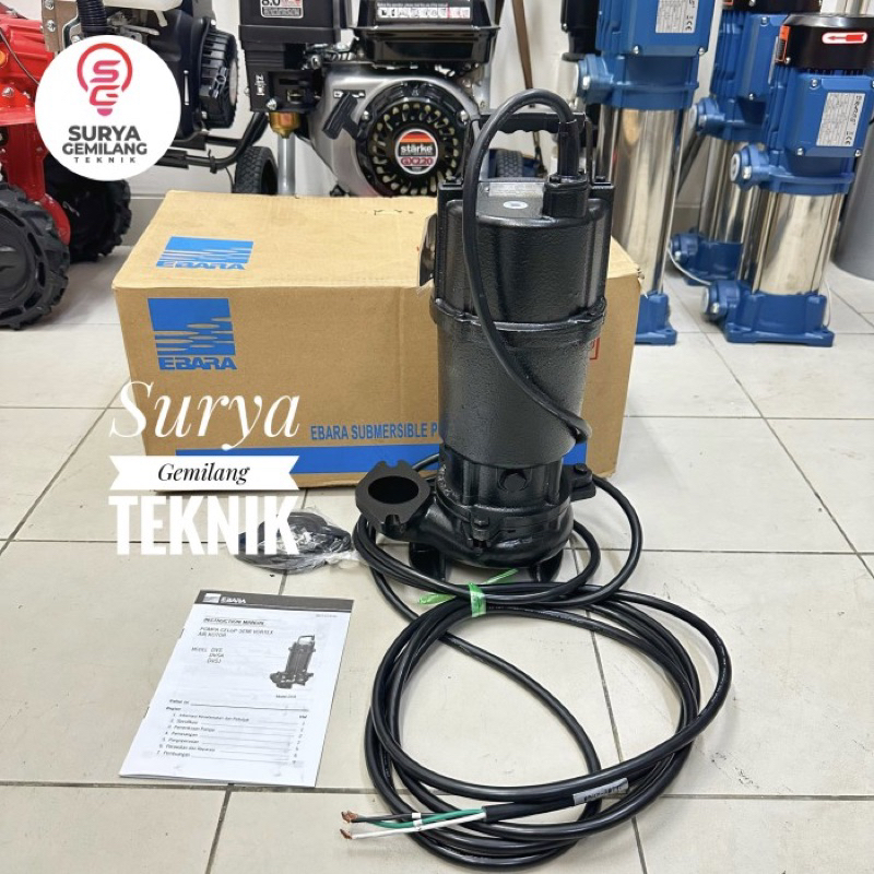 Jual Pompa Celup EBARA 50 DVS 5.4S Submersible Semi Vortex Ebara 50DVS 5.4S | Shopee Indonesia