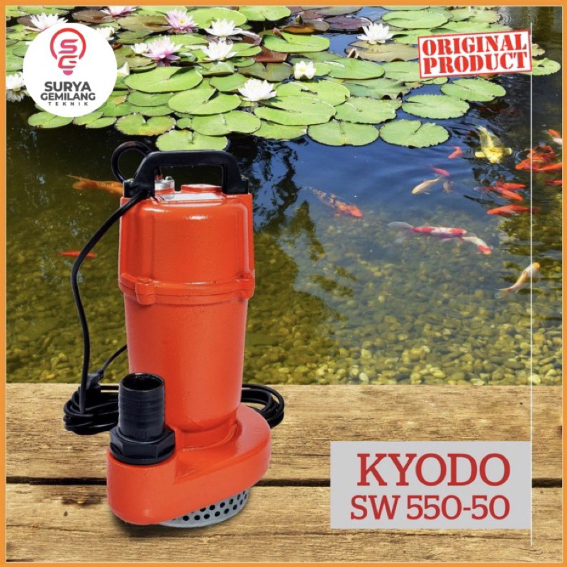 Jual Pompa Celup Kolam Ikan Koi Kyodo SW 550-50 Submersible Air Bersih ...