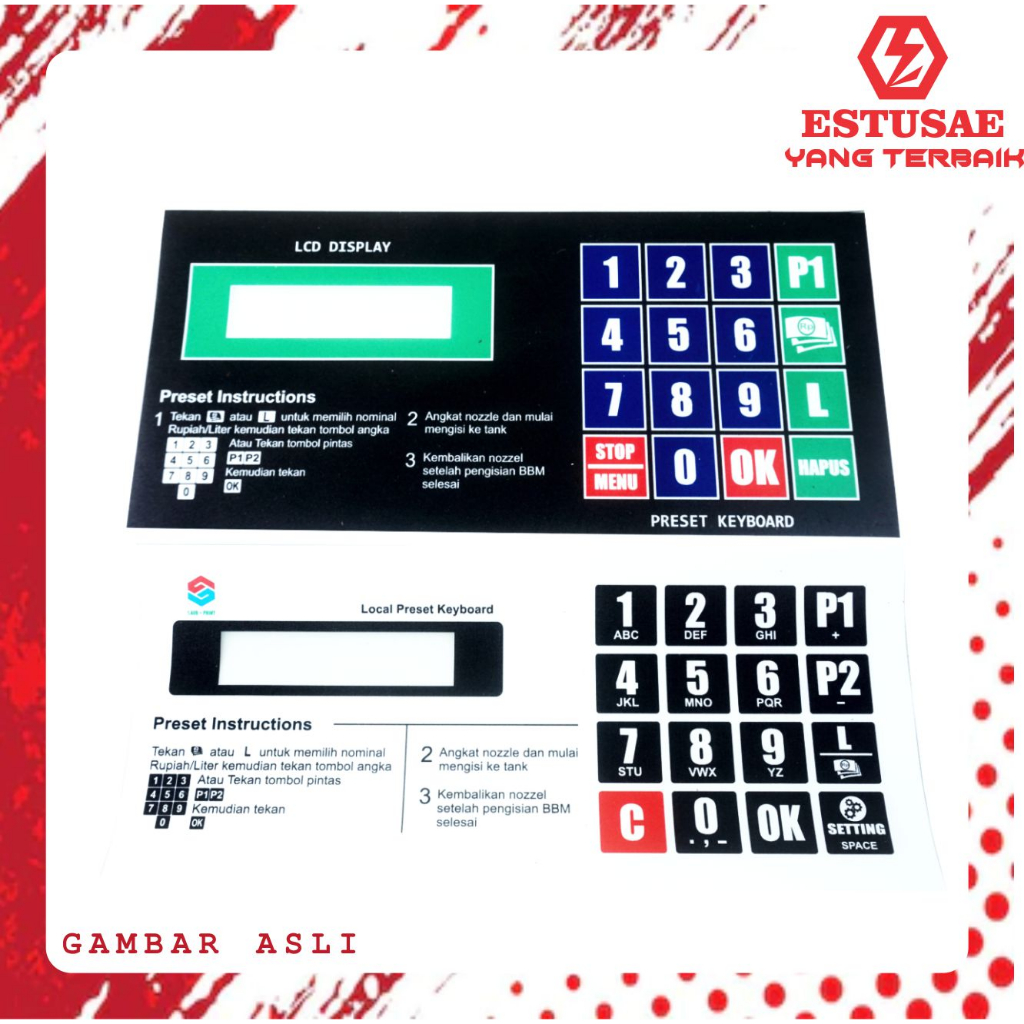 Jual MIKA / STIKER KEYPAD COMBO POM MINI PERTAMINI - ESTUSAE | Shopee ...