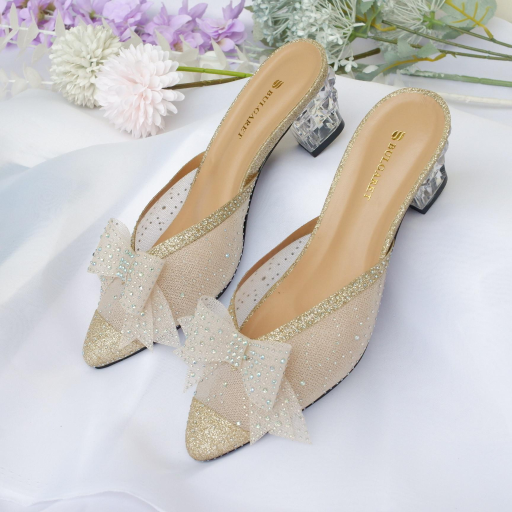 Jual Heels Kaca atau Sandal Pesta Atau Kondangan ZN 19 Bridal | Shopee ...