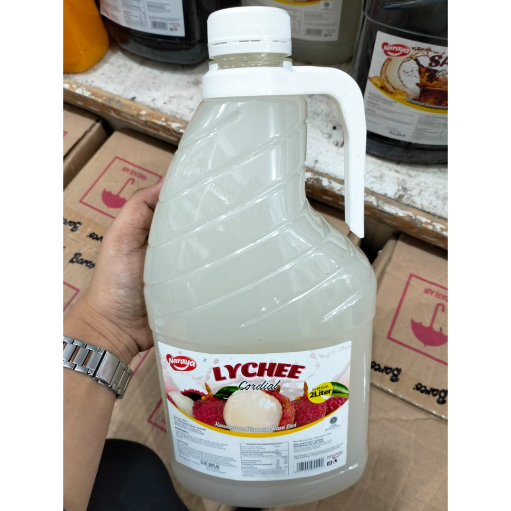 Jual naraya syrup rasa lychee 2L impor malaysia | Shopee Indonesia