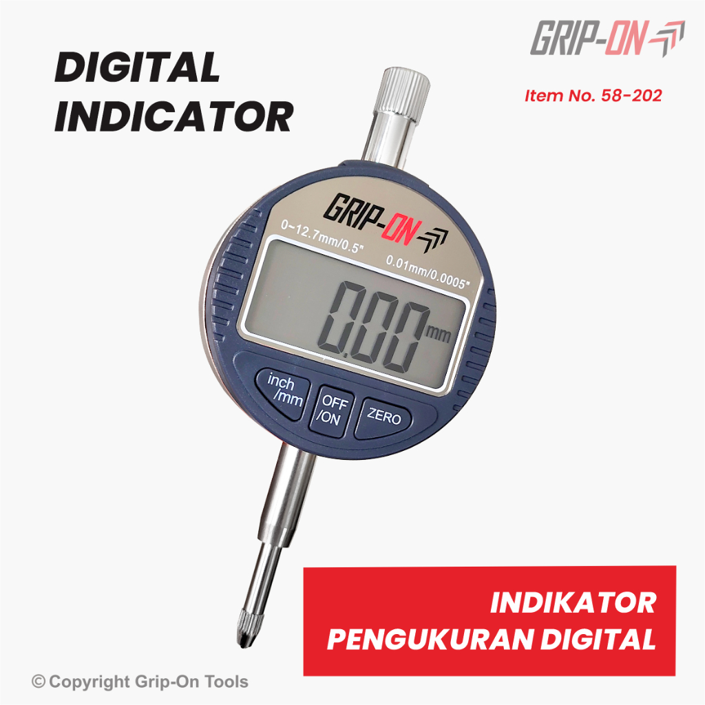 Jual Grip-On Digital Dial Indicator Dial Indikator Digital Pengukuran ...