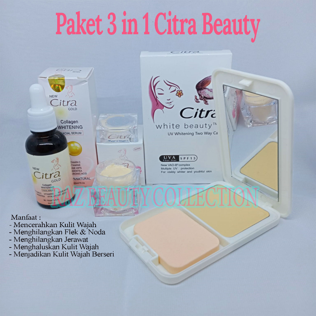 Jual 3in1 Citra Glowing ( Cream Citra Super - Bedak Citra White Beauty ...