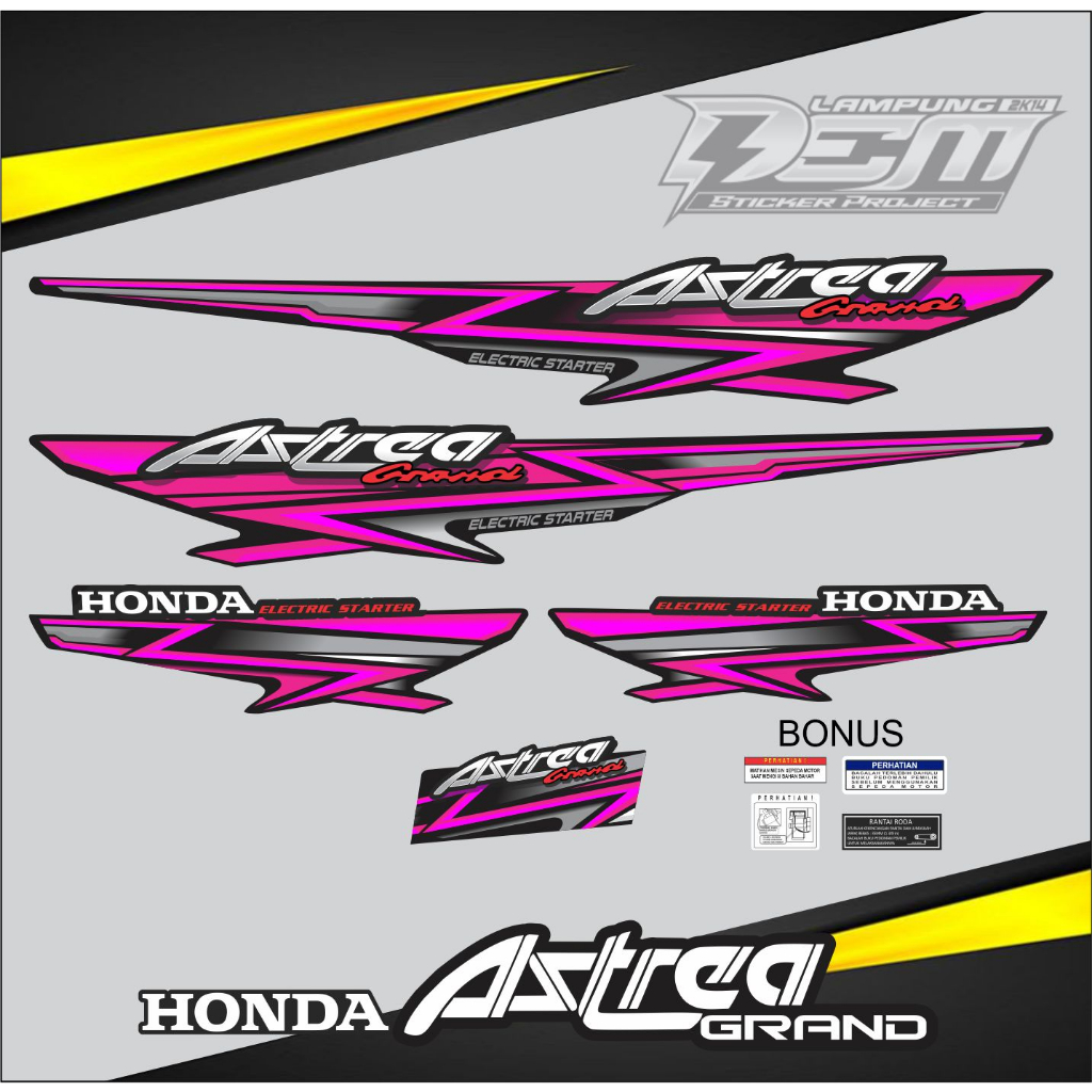 Jual Striping Stiker Honda ASTREA GRAND Classic 02 Variasi Sticker ...