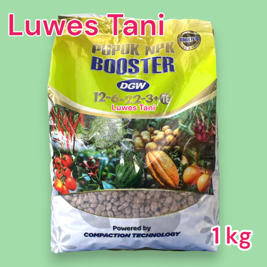 Jual pupuk buah DGW BOOSTER- pupuk NPK 12 6 22 3 +TE BOOSTER 1 kg ...