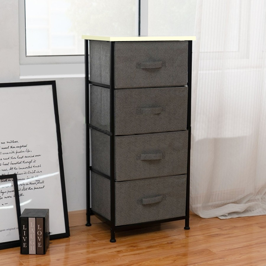 Jual K1040 Lemari 4 Susun Lemari Kain Linen Rak Penyimpanan Laci ...