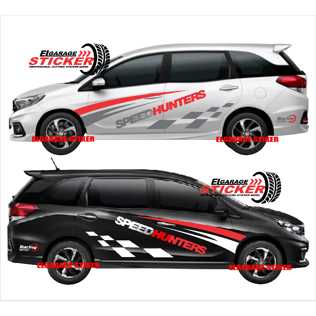 Jual stiker body mobil honda mobilio striping body samping mobil honda ...