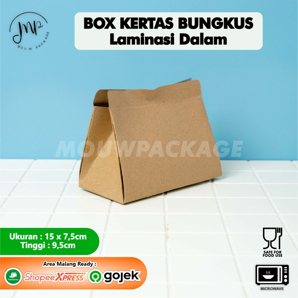 Jual EASY RICE PACK / BOX KERTAS BUNGKUS NASI LAMINASI / BOX NASI ...