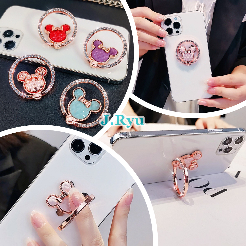 Jual JRYU Diamond Ring MCKY Holder Phone Holder Stand Dudukan Handphone ...