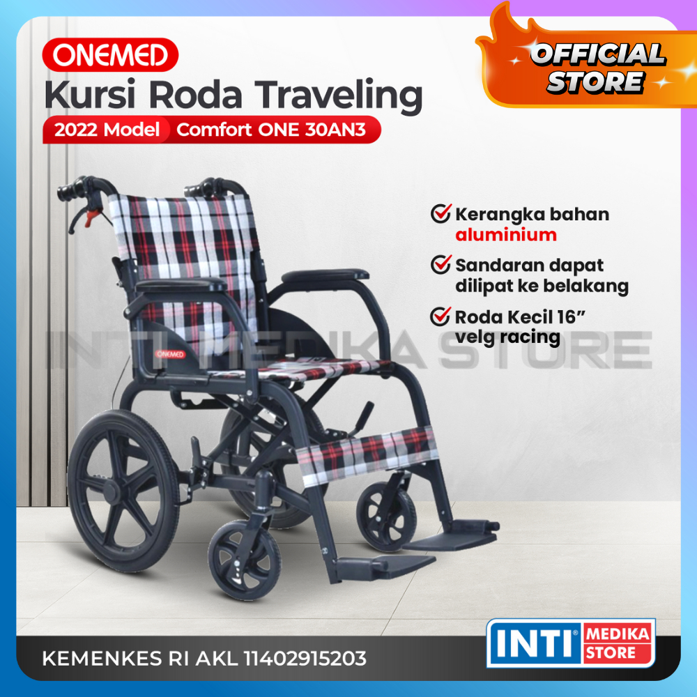 Jual ONEMED - Kursi Roda Travelling Portable COMFORT ONE 30 AN 3 ...