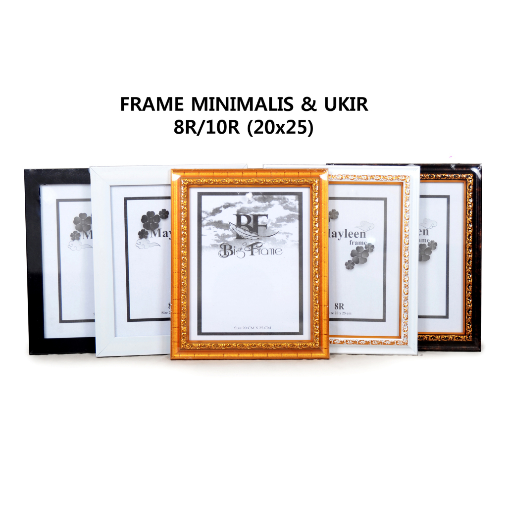 Jual Bingkai / Frame Foto Minimalis Dan Ukir Ukuran 8 R /10 R( 20 cm X ...