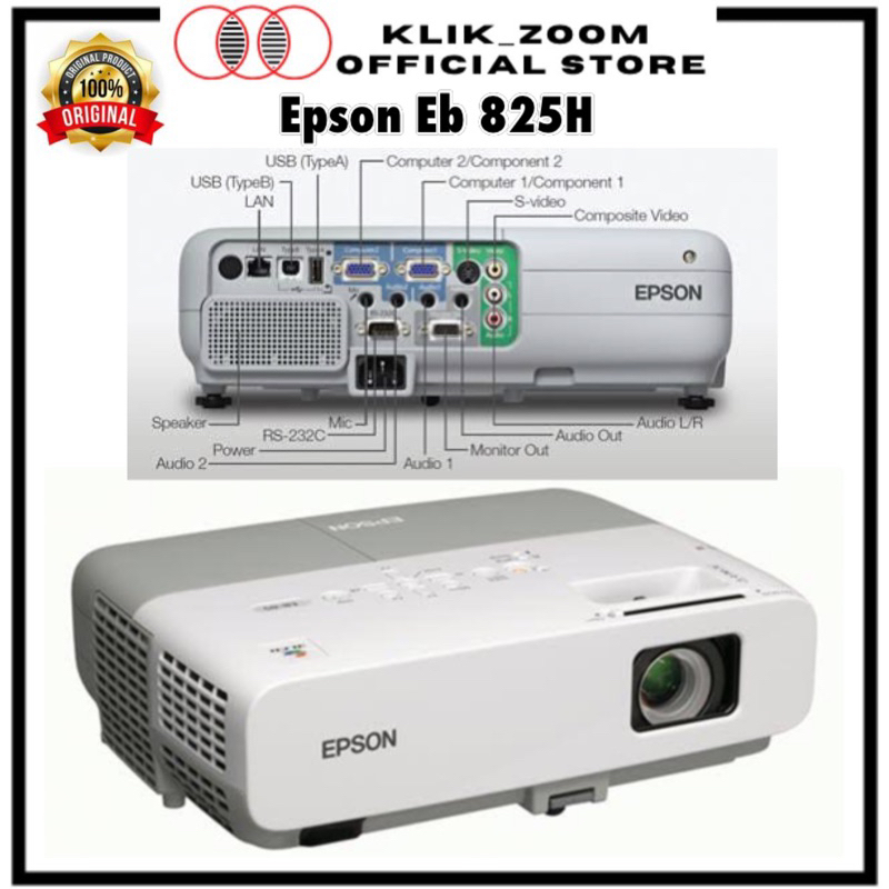 Jual PROYECTOR EPSON EB 825H ORIGINAL | Shopee Indonesia