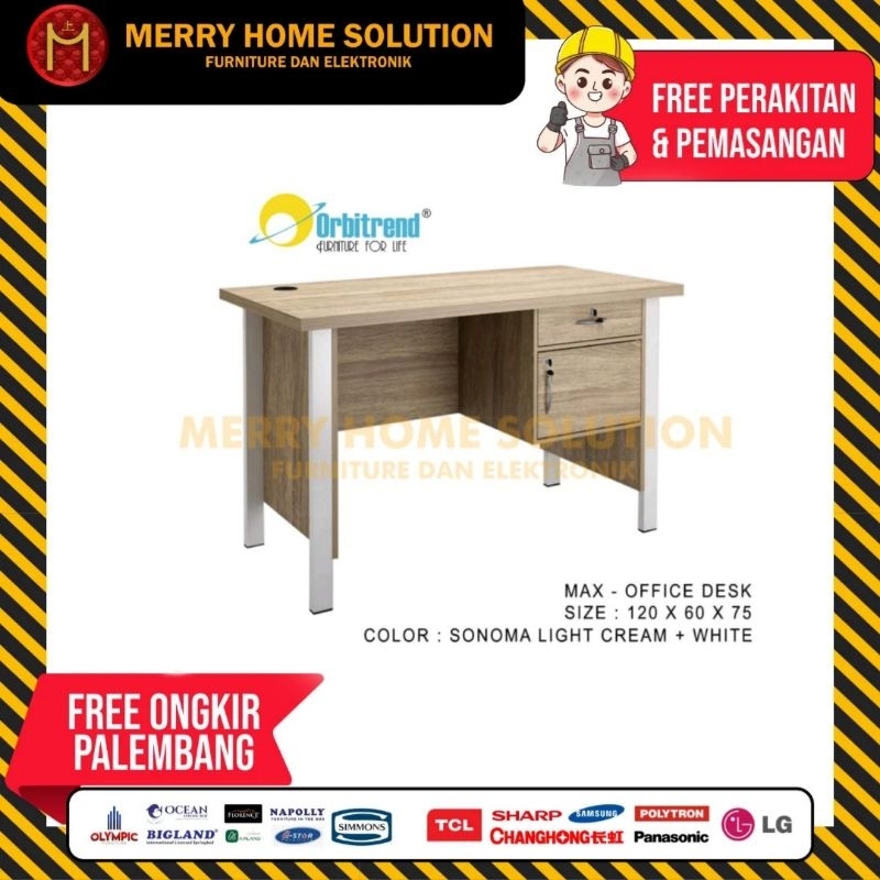 Jual meja tulis meja belajar 1/2 biro max meja kaki besi orbitrennd ...