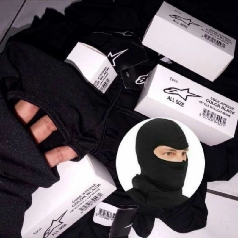 Jual Masker ninja mask balaclava Full Face Hitam Funcover | Shopee Indonesia