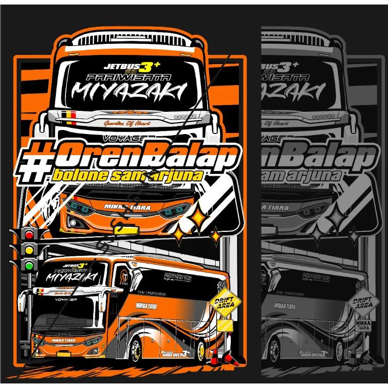 Jual Stiker Bus Mania Bus Artis Basuri Oren Balap Laser Sticker ...