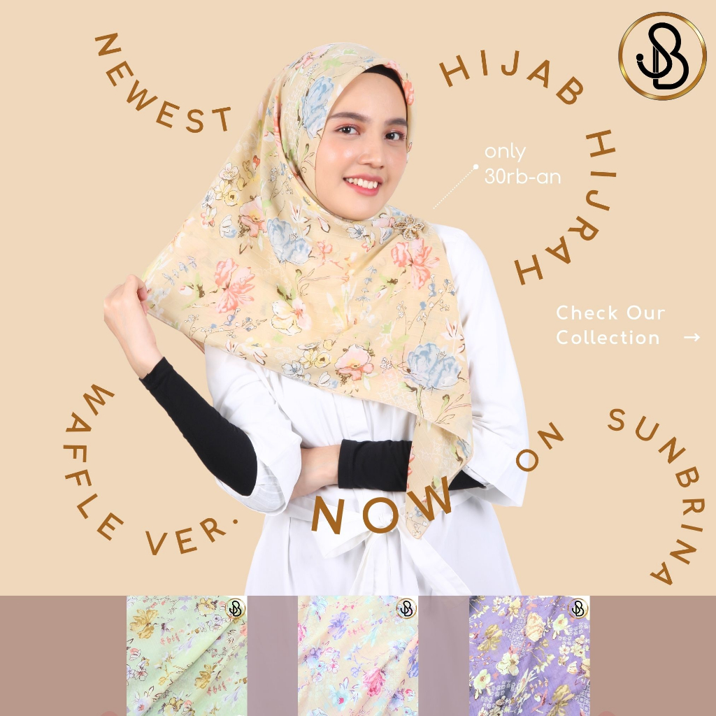 Jual HIJAB HIJRAH MOTIF SEGI EMPAT [WAFFLE dan BELLA ver.] | Shopee Indonesia