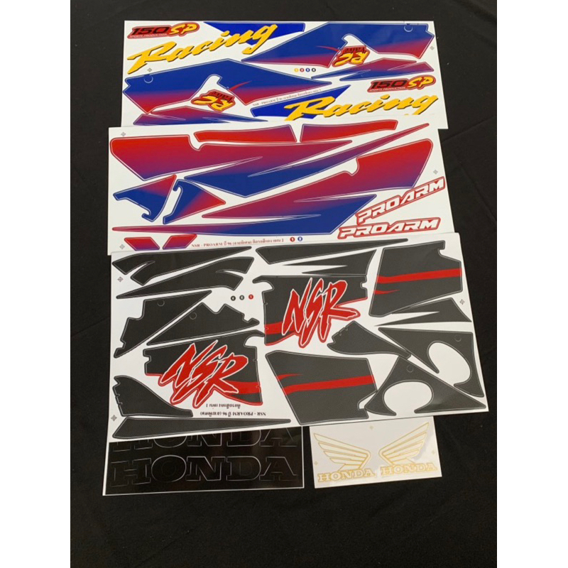 Jual striping NSR SP merah hrc astra kodak paper original thailand striping nsr sp 150 pro arm ...