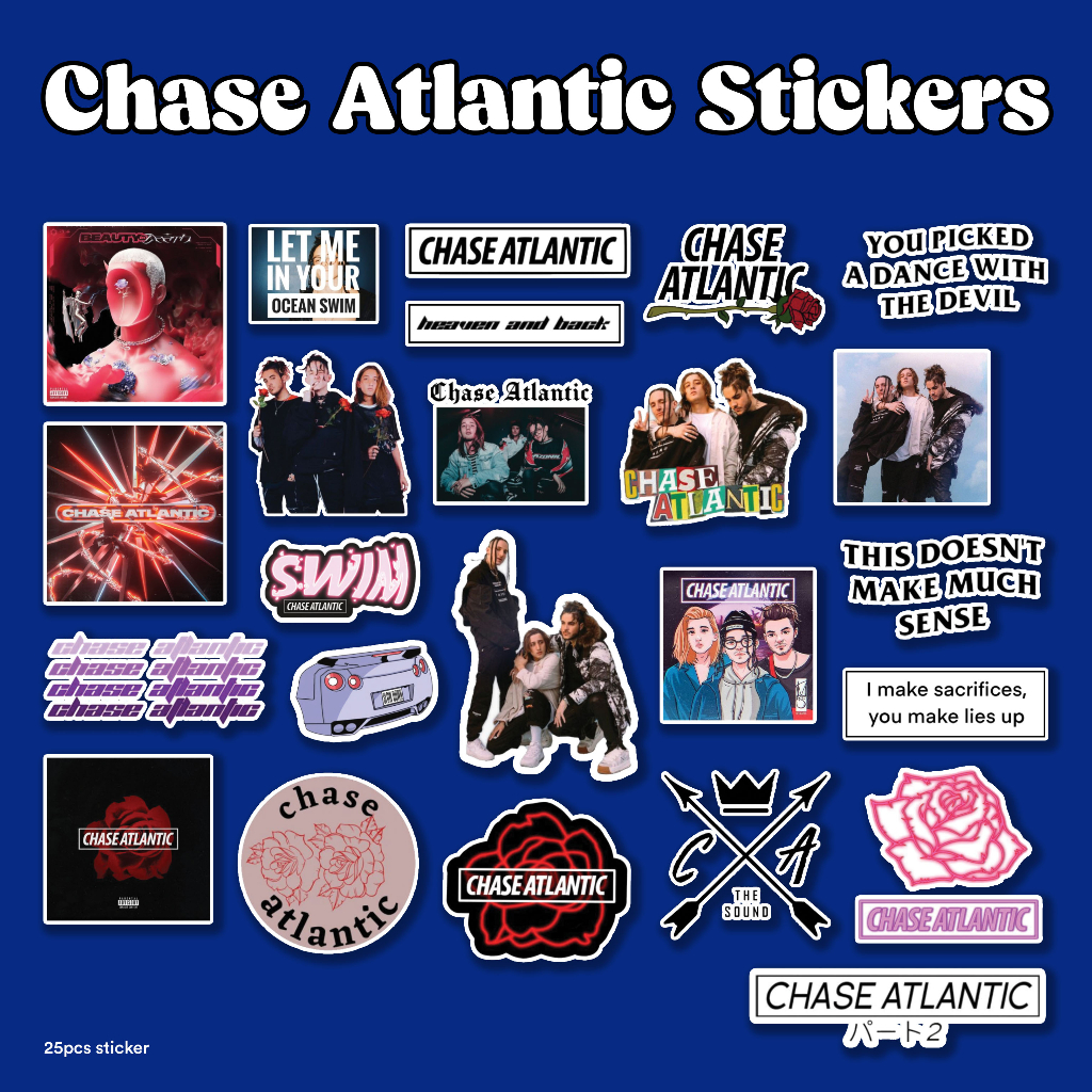 Jual Sticker pack Chase Atlantic band stiker vinyl glossy stikermusik ...