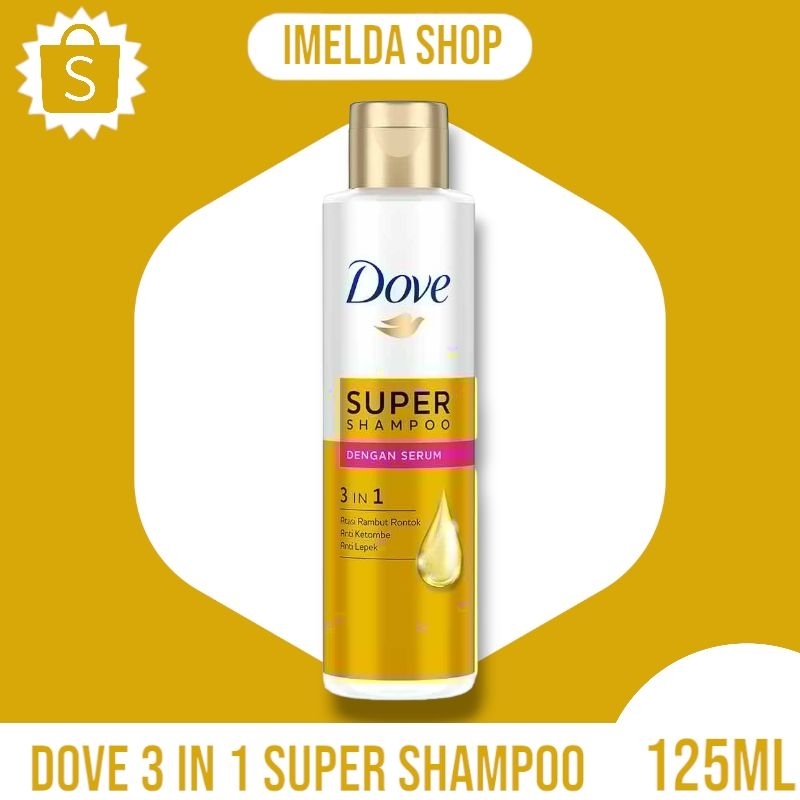 Jual DOVE 3 in 1 Super Shampoo 125ml | Shopee Indonesia