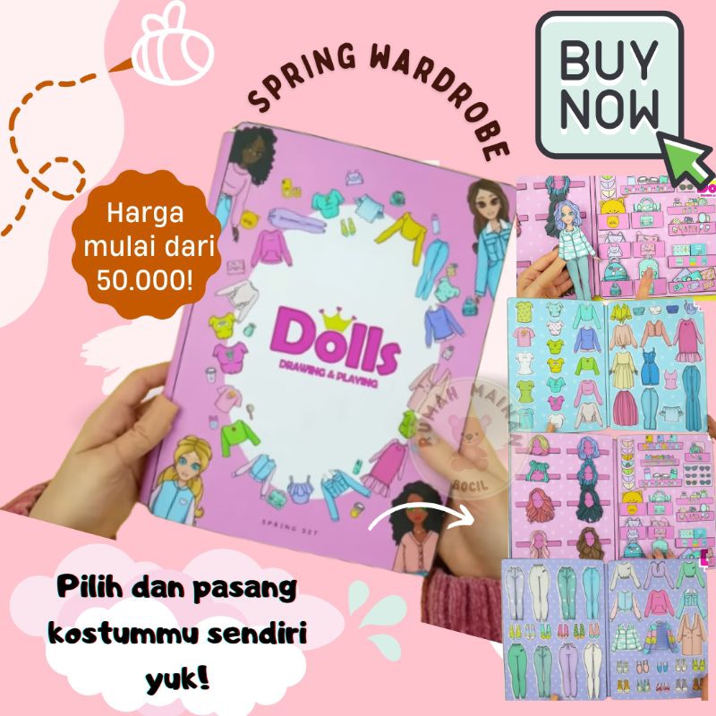 Jual PAPERDOLL PAPER DOLL BP BPAN MAINAN KERTAS BONGKAR PASANG ORANG ...