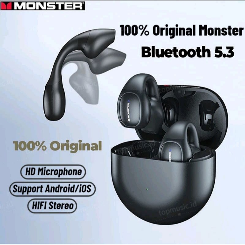Jual TWS Monster Open Ear 200 Bone Conductor Bluetooth 5.3 | Shopee ...