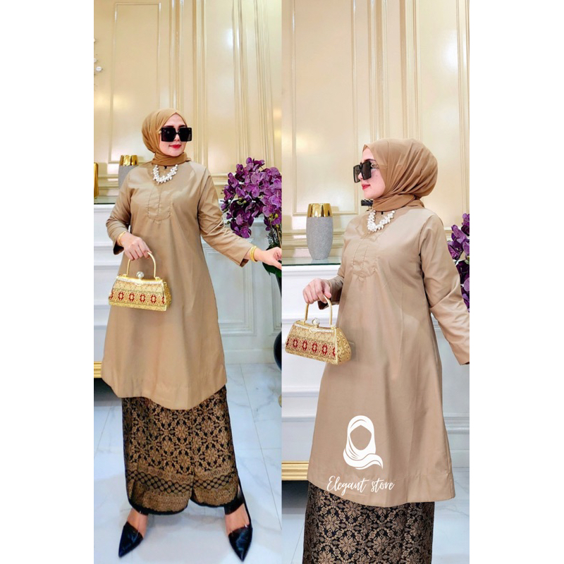 Jual STELAN TUNIK MELAYU ROK SONGKET//SET TUNIK IMA TOYOBO | Shopee ...