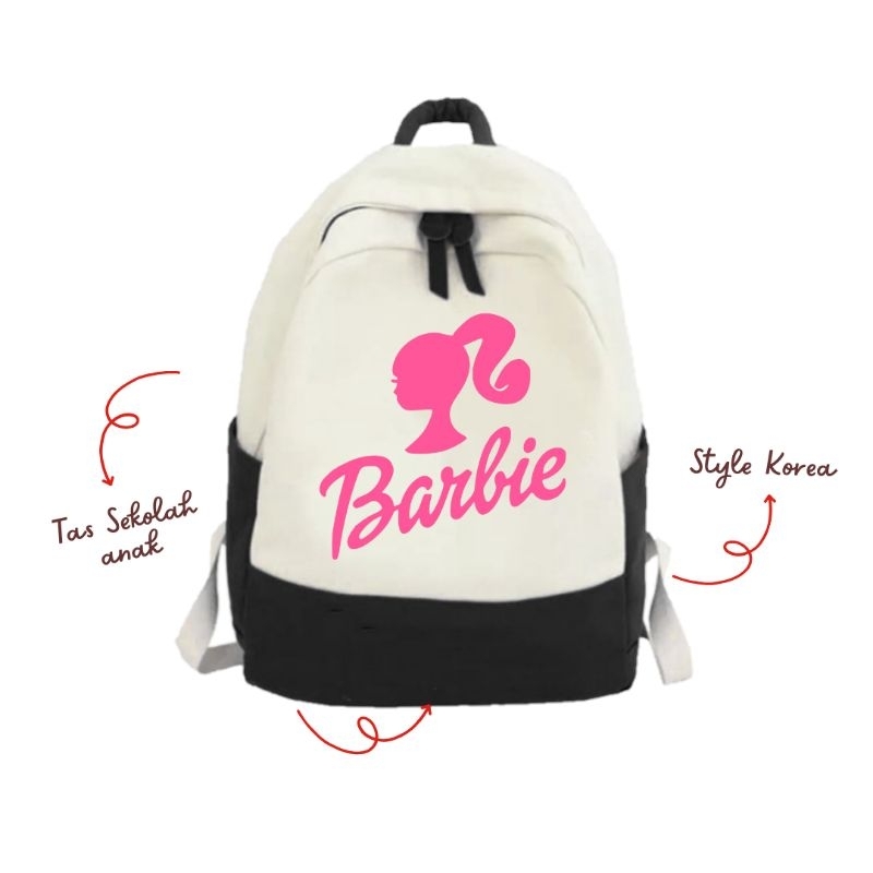 Jual TAS RANSEL BACKPACK SEKOLAH ANAK BARBIE FREE NAMA | Shopee Indonesia