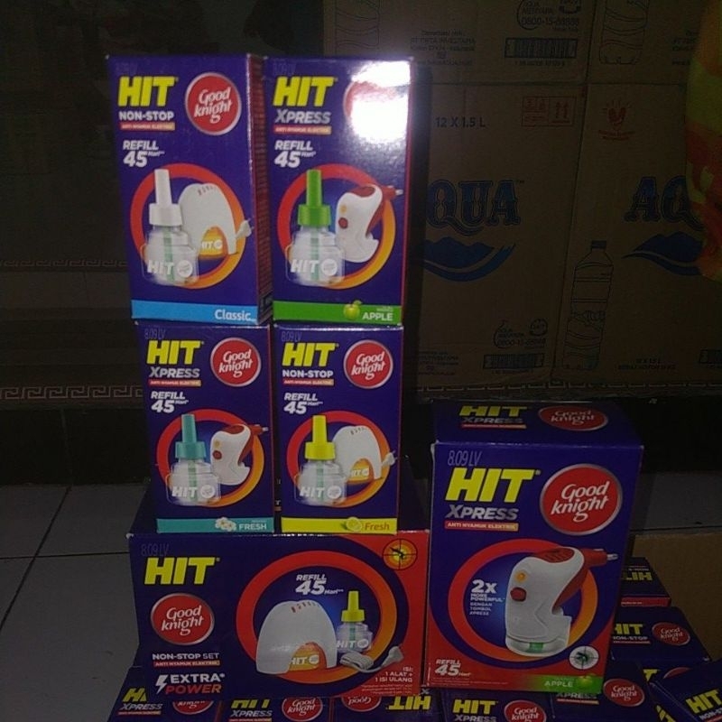 Jual Hit Good Knight Xpress Anti Nyamuk Elektrik reffil appel dan fresh 35ml | Shopee Indonesia