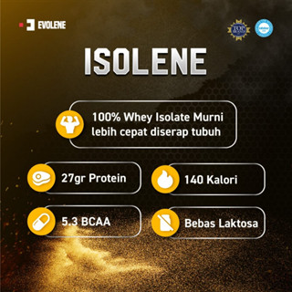 Jual ISOLENE 1 BOX ISI 12 SACHET ISOLATE BPOM HALAL WHEY PROTEIN ...