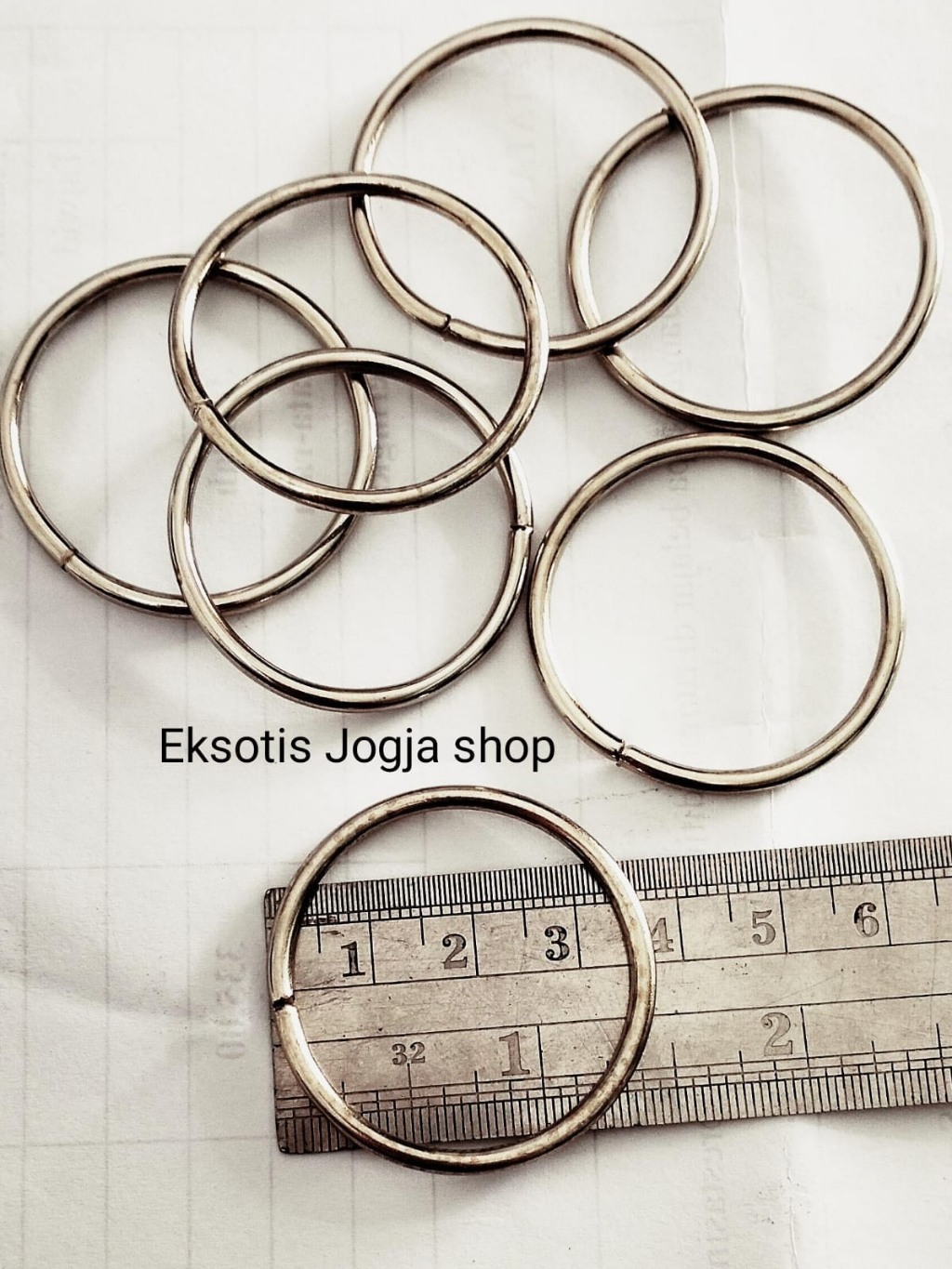 Jual RING BULAT NIKEL UKURAN 3,5 CM/ RING GANTUNGAN SOUVENIR/ RING TAS ...