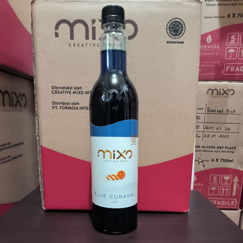 Jual Mixo Syrup Blue Curaval / Kulit Jeruk 750ml | Shopee Indonesia