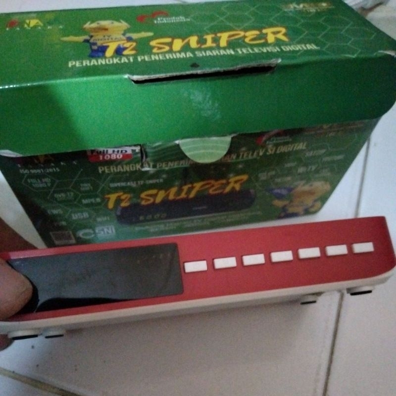 Jual Tanaka DVB T2 SetTopBox STB T2 Sniper Edisi Khusus Merah Putih ...