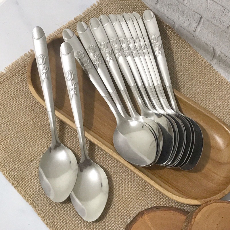 Jual Sendok makan STEINLIST motif bunga | Shopee Indonesia
