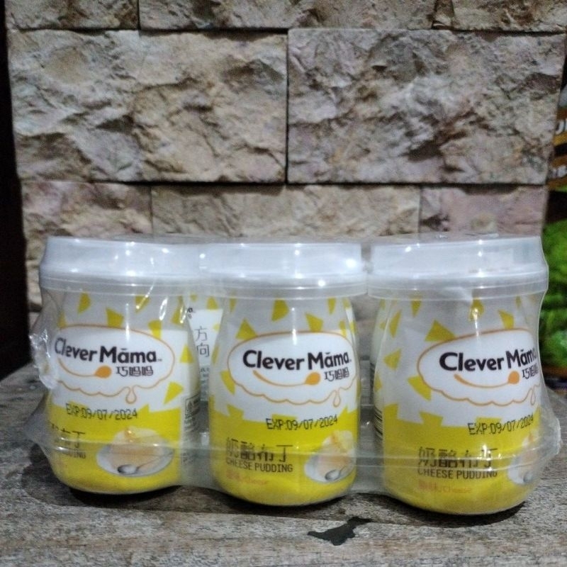 Jual CLEVER MAMA CHEESE PUDING ORIGINAL 1TRAY ( 6 PCS) | Shopee Indonesia