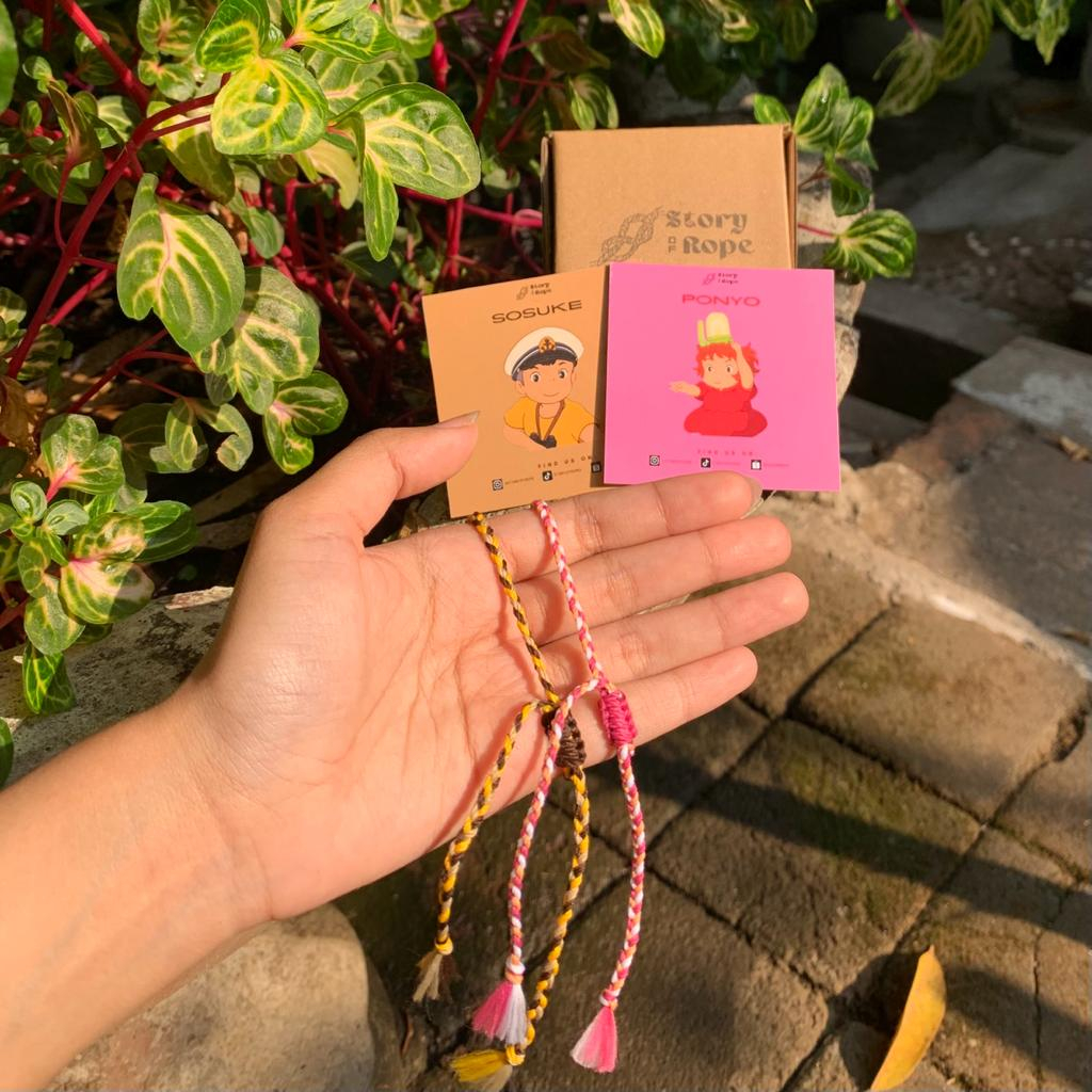 Jual Gelang Tali Ponyo dan Sosuke /Gelang Couple Ponyo dan Sosuke ...