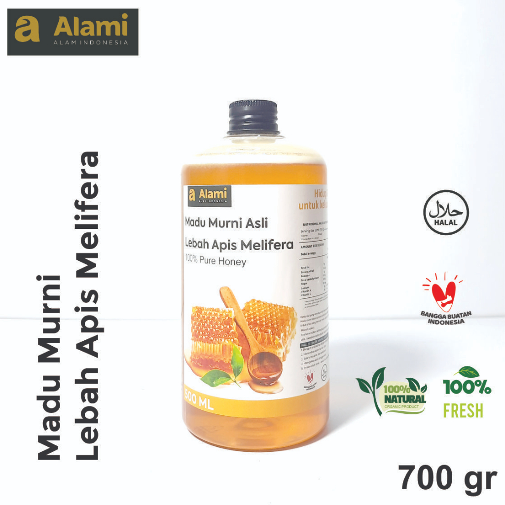 Jual ALAMI MADU MURNI LEBAH APIS MELIFERA 700GR MADU ASLI MURNI ASLI ...