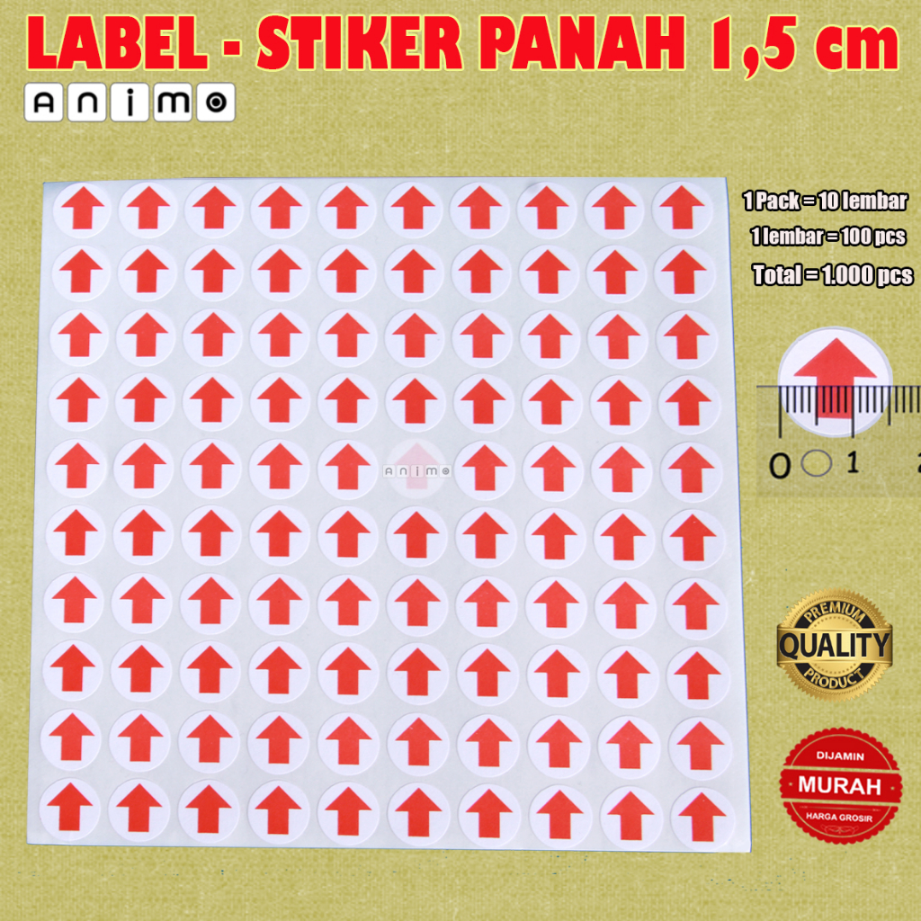 Jual STIKER PANAH 1,5 CM ( 15 MM ) | Shopee Indonesia