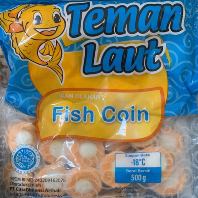 Jual TEMAN LAUT Fish Coin 500gr | Shopee Indonesia
