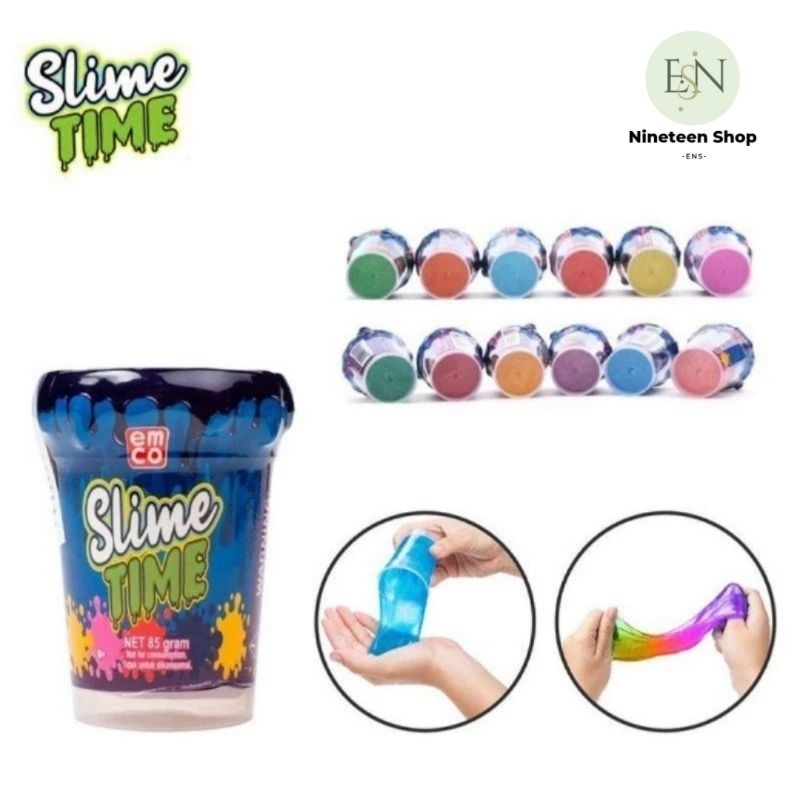 Jual MAINAN ANAK EMCO SLIME TIME SLIME WARNA WARNI 85 GRAM | Shopee ...