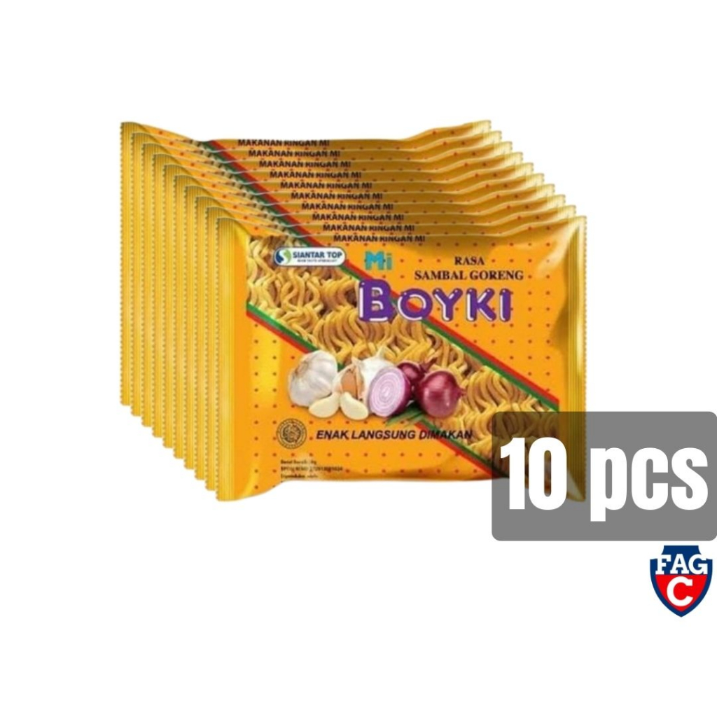 Jual Mi Boyki Snack Jadul Rasa Sambal Goreng Mie Boyki Camilan Jadul 10 ...