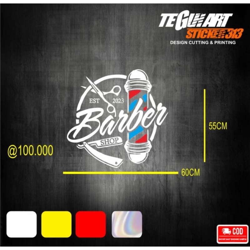 Jual STICKER CUSTOM BARBERSHOP POTONG RAMBUT | Shopee Indonesia