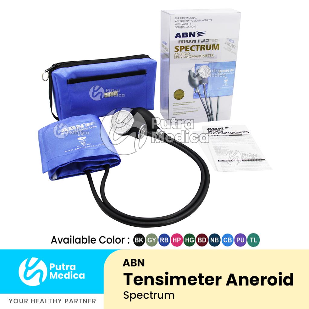 Jual ABN Tensimeter Aneroid Spectrum / Tensi Manual Pengukur Tekanan ...