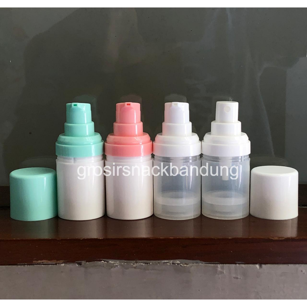 Jual Botol Airless Spray 15ml Botol Serum Airless Pump Kosmetik Skin ...