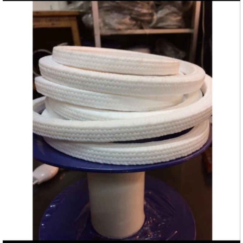 Jual Gland Packing Pure Teflon 6X6mm/PTFE 1/4" /1Meter | Shopee Indonesia