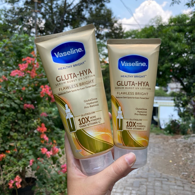 Jual VASELINE GLUTA HYA SERUM BURST UV LOTION FLAWLESS BRIGHT GLUTAGLOW ...