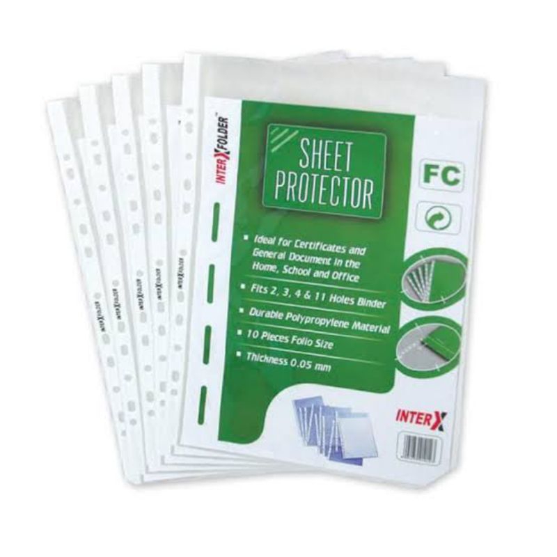 Jual Sheet Protector Folio FC Inter X Folder Isi 10 Lembar / Plastik PP ...