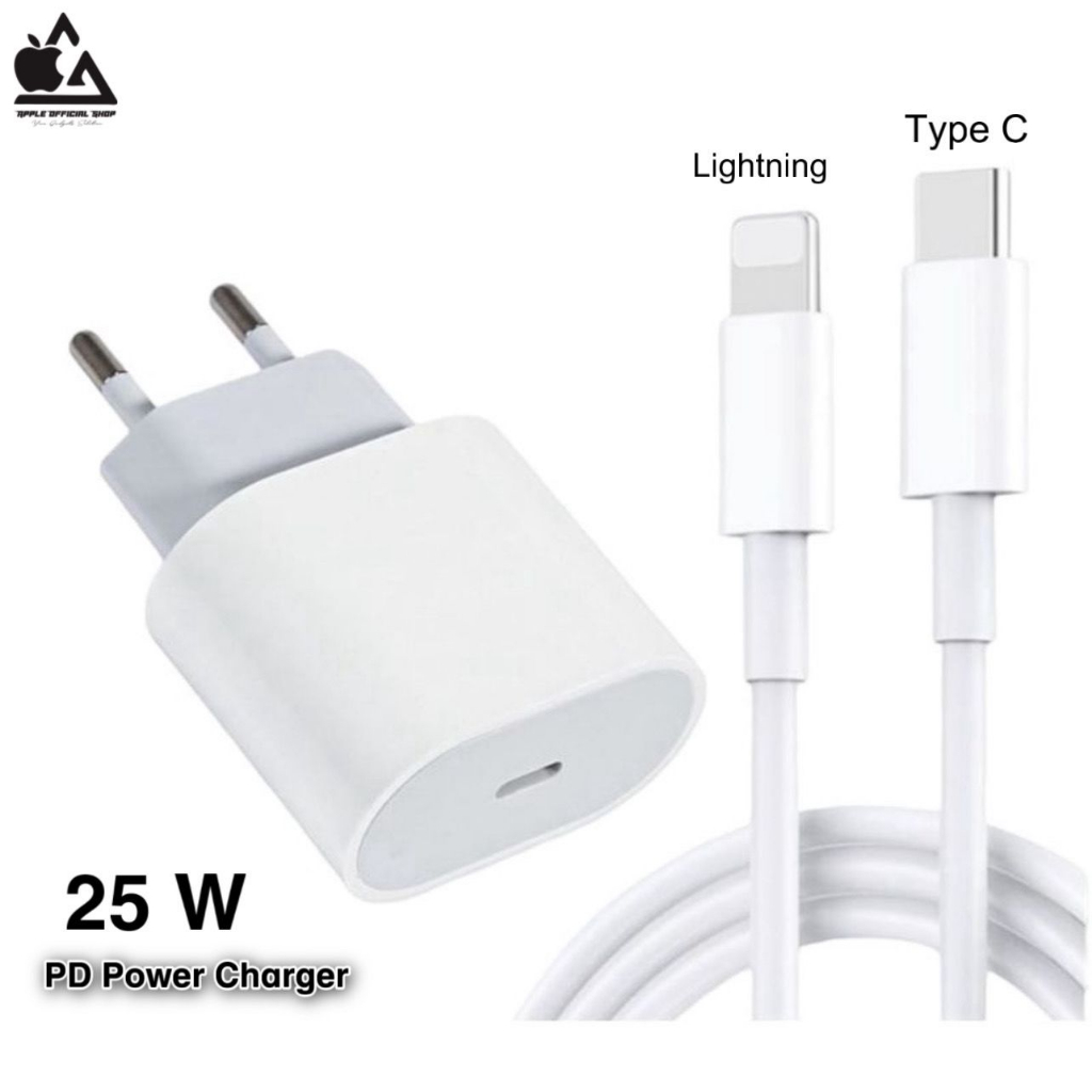 Jual Garansi 1 Tahun Charger & Kabel Ori iPh PD 25 Watt Type C To ...