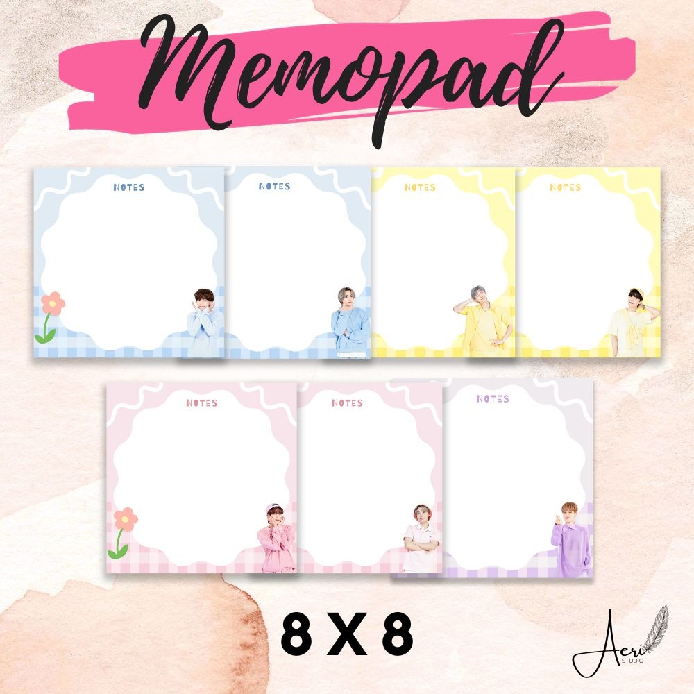 Jual 30 Lembar Memopad/Notepad ~ [K-Pop] BTS Edition | Shopee Indonesia